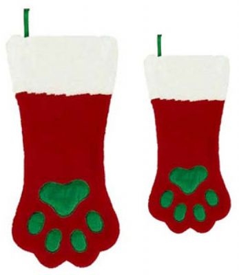 Paw Shaped Christmas Stocking